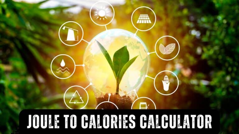 Joules to Calories (J to cal) Conversion