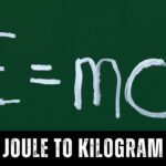 Joule to kilogram (J to kg) Conversion