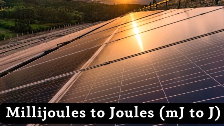millijoules to joules (mJ to J) Conversion