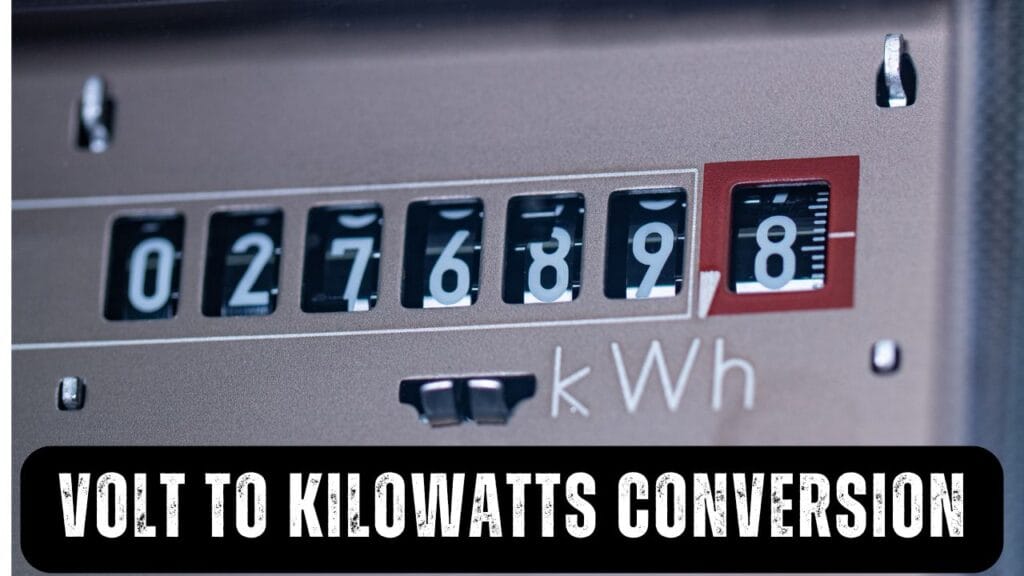 Volts to kilowatts (V to kW) conversion