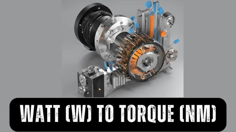 Watt (W) to Torque (Nm) Conversion