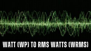 Watt to RMS (Wp to Wrms) Calculator