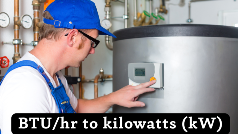 Btu to kilowatts (btu to KW) Conversion