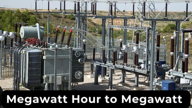 Megawatt Hour to megawatt (MWh to MW) Conversion