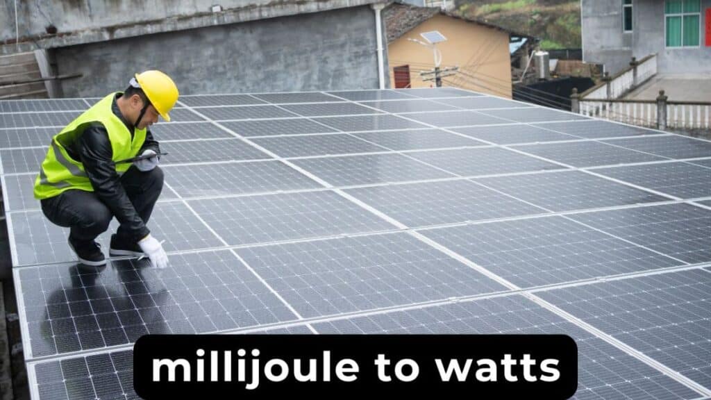 millijoules to Watts (mJ to W) Conversion