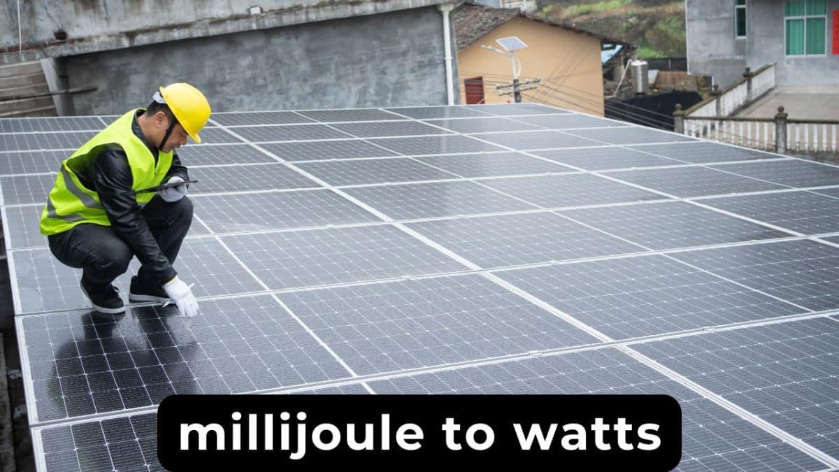 Millijoules To Watts mJ To W Conversion