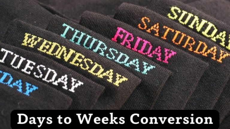 Days to Weeks Conversion