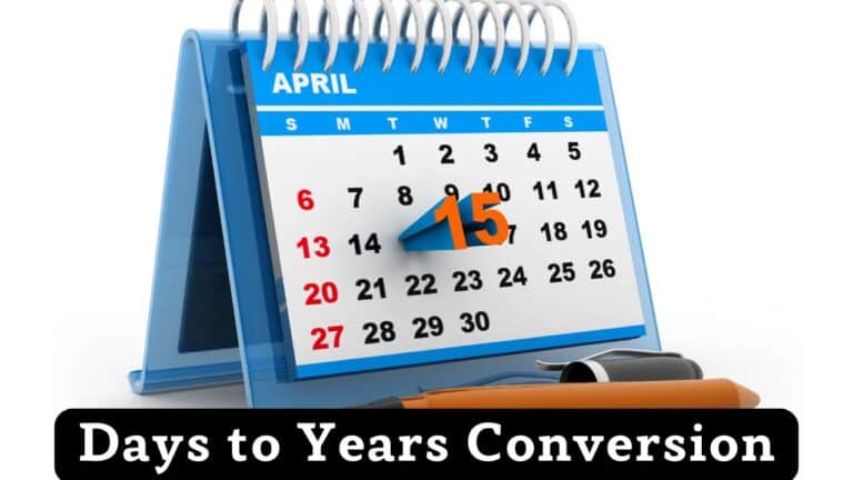 Days to Years Conversion