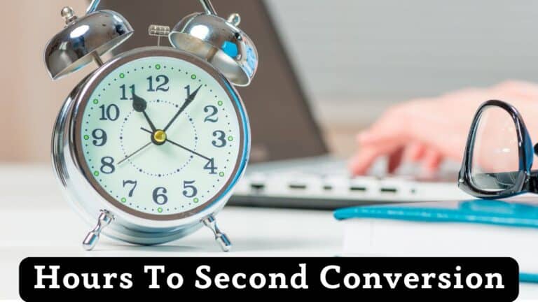 Hours To Second Conversion