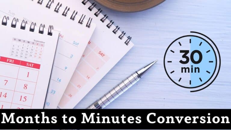 Months to Minutes Conversion