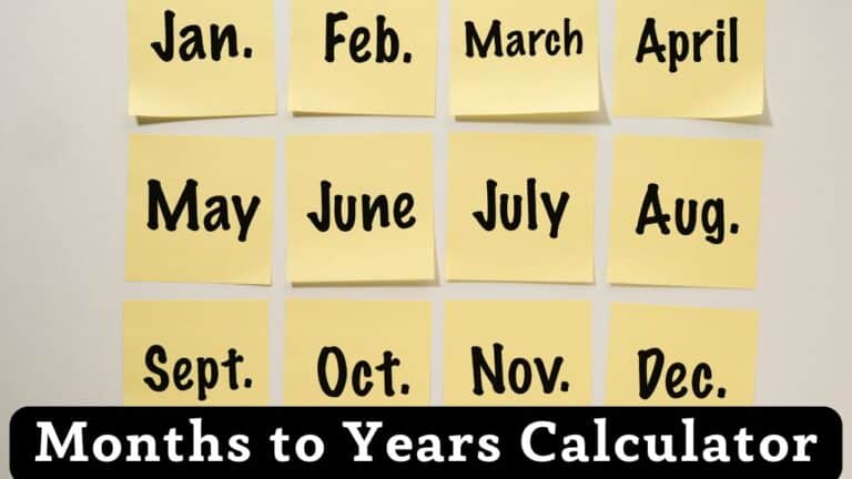 Months to Years Conversions