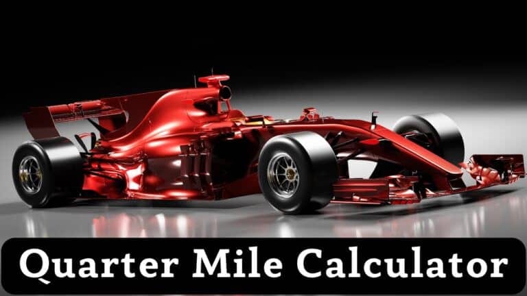 Quarter Mile Calculator