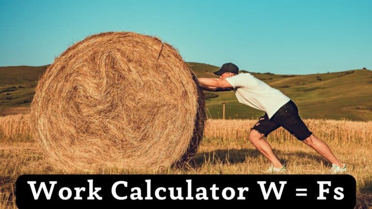 Work Calculator W = Fs