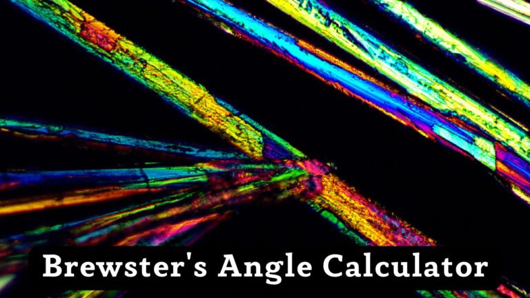 Brewster's Angle Calculator