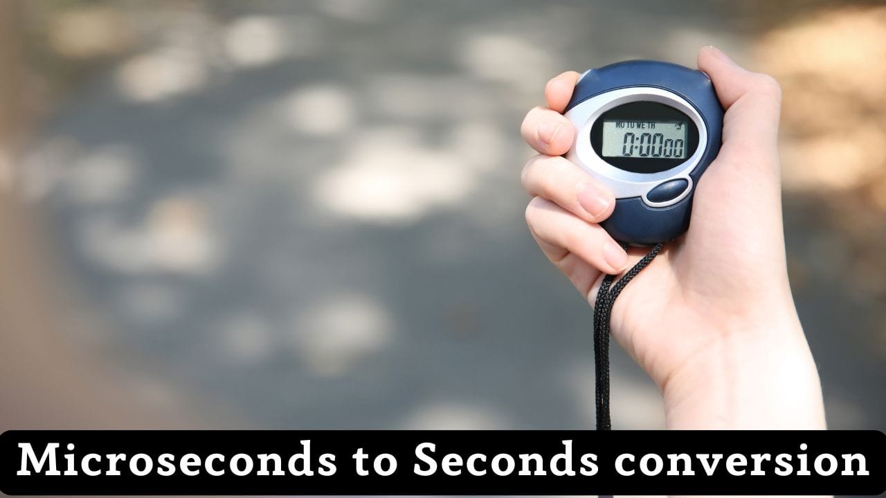 Microseconds To Seconds Conversion Microseconds To Seconds Conversion