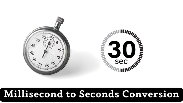 Millisecond to Seconds Conversion