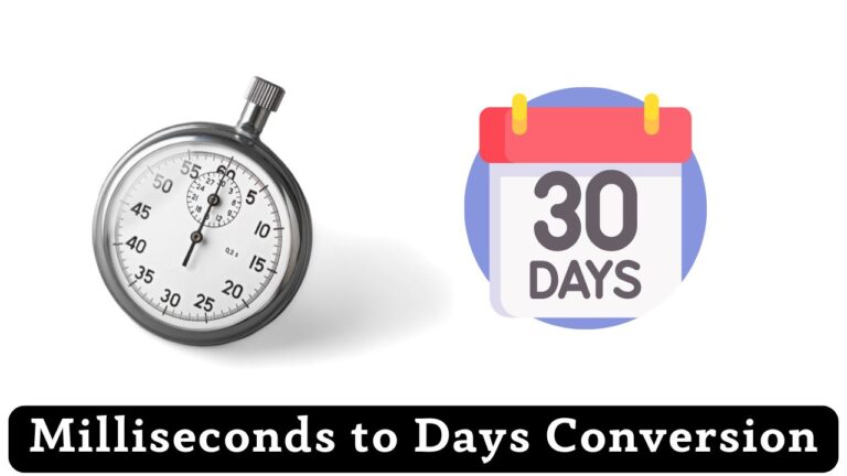 Milliseconds to Days Conversion