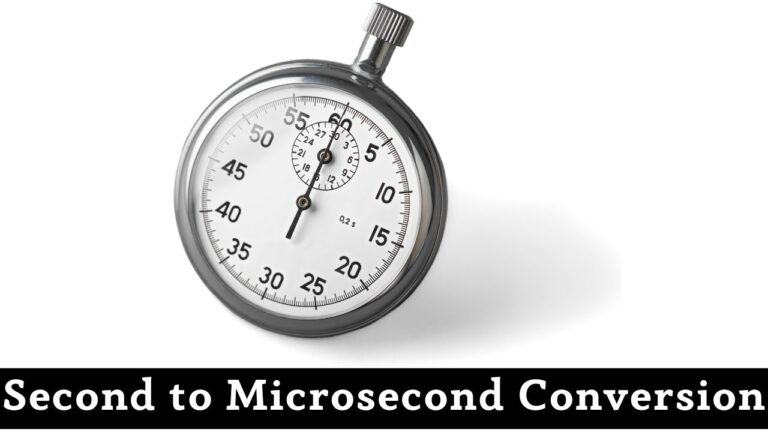 Second to Microsecond Conversion
